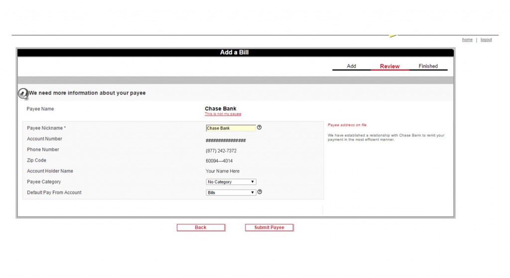 Bill-Pay: Set Up A New Payee | 1st Ed Credit Union